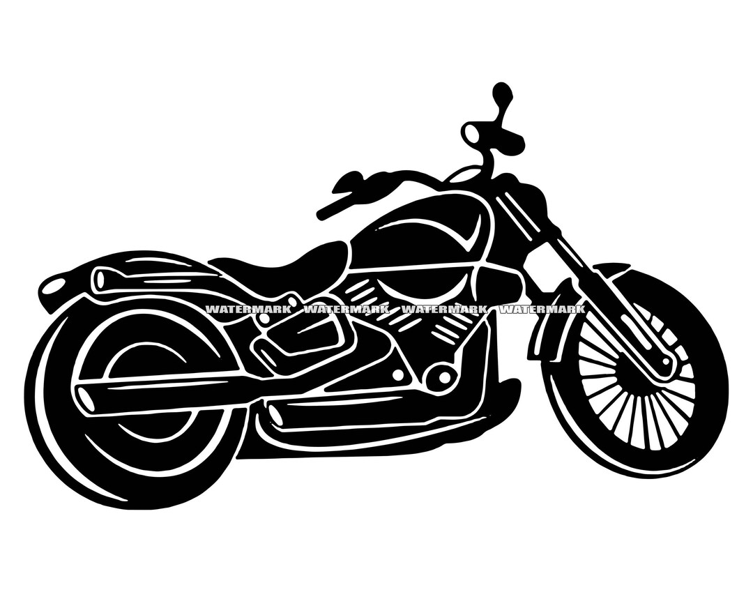 Moto SVG #12 Moto DXF, Moto PNG, Clipart moto, Silhouette Moto, Fichier ...