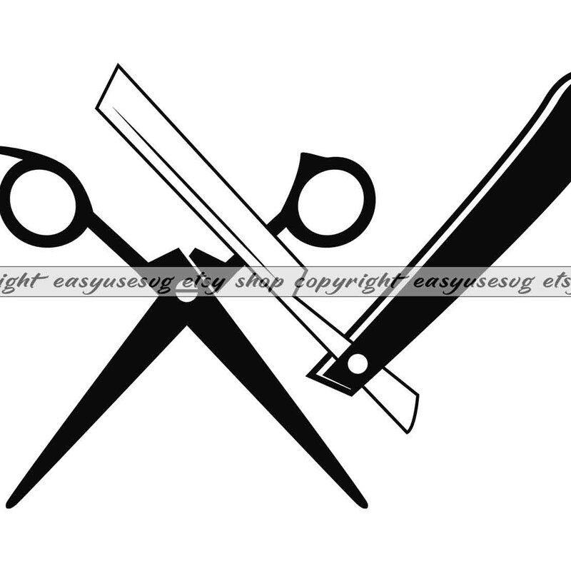 Razor Scissors Dxf - Etsy