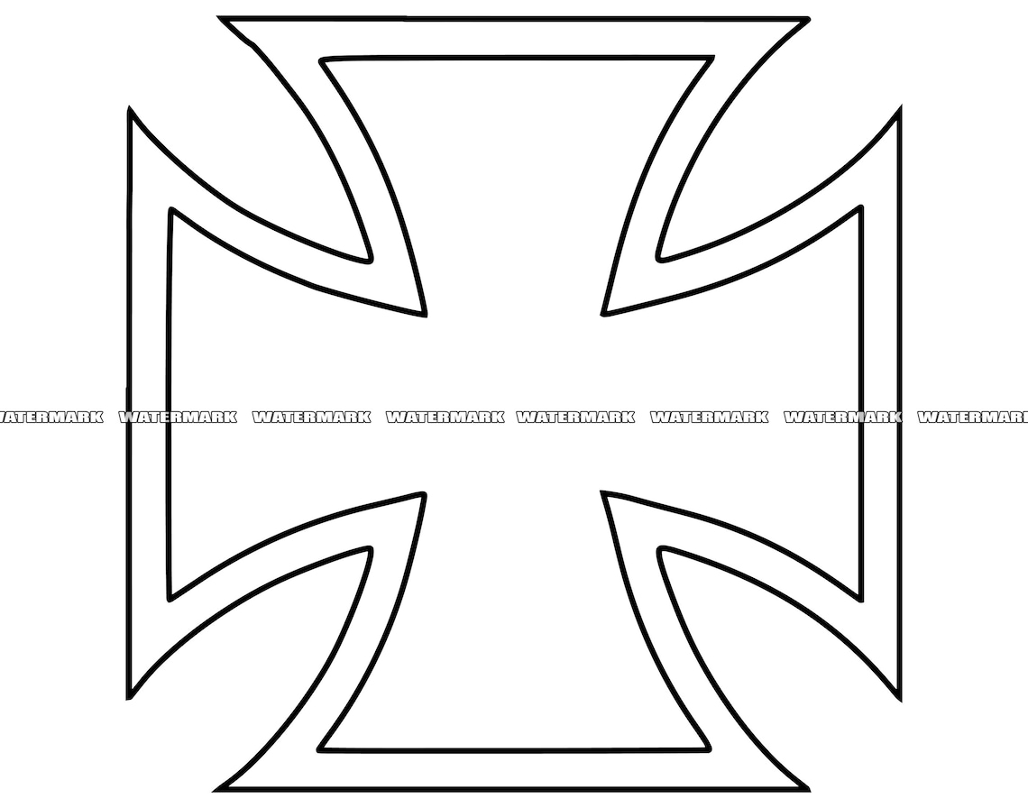 Iron Cross SVG Iron Cross Cut File Iron Cross DXF Iron - Etsy