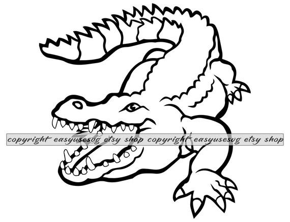 Crocodile SVG Crocodile DXF Crocodile PNG Crocodile - Etsy