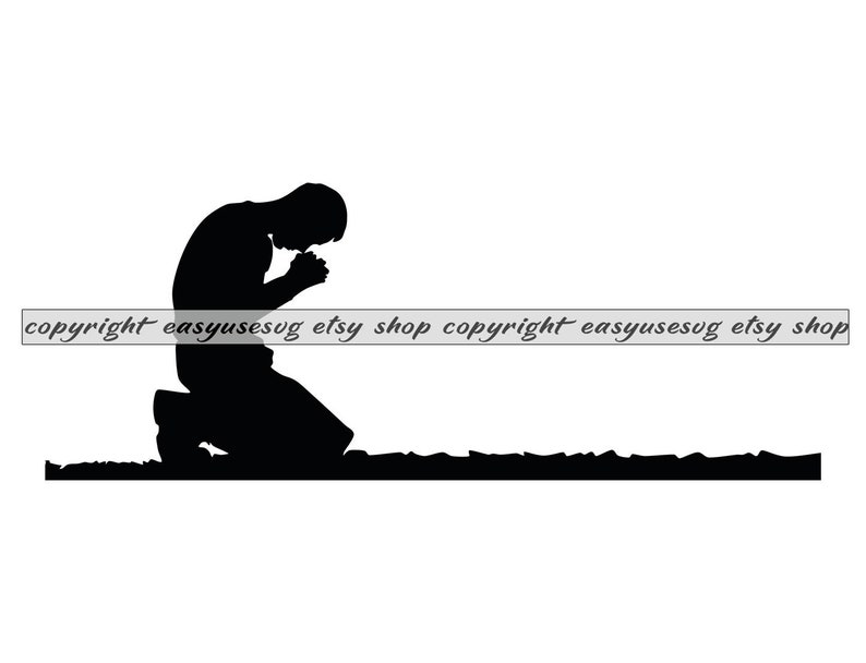 Pray SVG Praying SVG Kneeling and Praying SVG Praying Man - Etsy Canada
