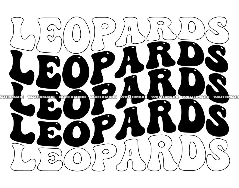Leopards SVG 1 Leopards Cut File Leopards DXF Leopards - Etsy