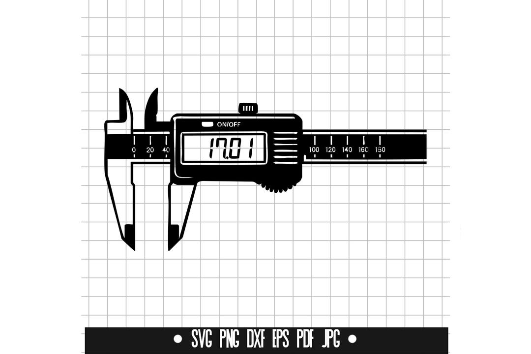 Digital Caliper SVG, Digital Caliper DXF, Digital Caliper PNG, Digital ...