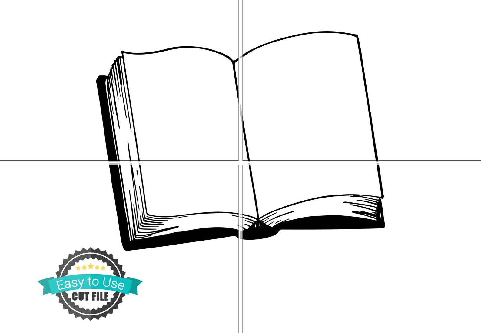 Libro SVG Libro Abierto SVG Booklover SVG Amante del libro - Etsy España