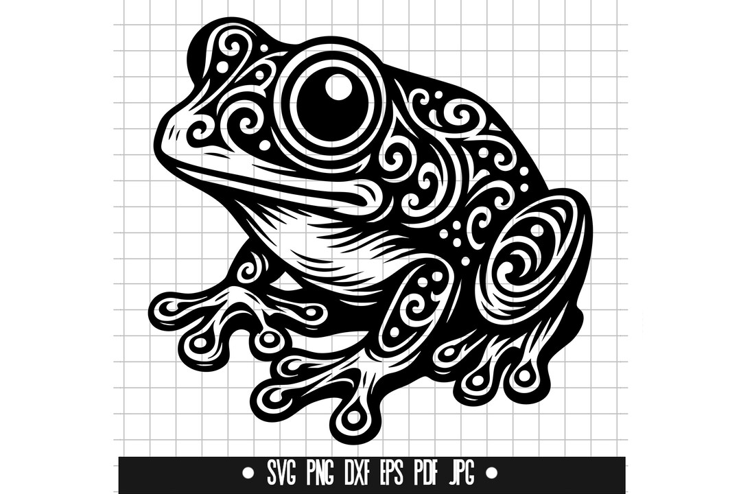 Frog SVG, Frog DXF, Frog PNG, Frog Cut File, Clipart, Digital File, Svg ...
