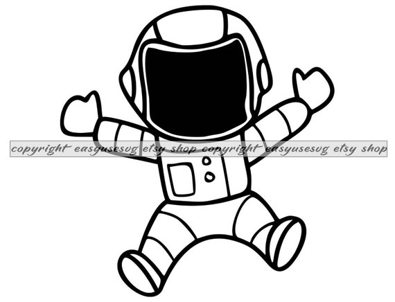 Astronaut Svg Astronaut Dxf Astronaut Png Astronaut Etsy