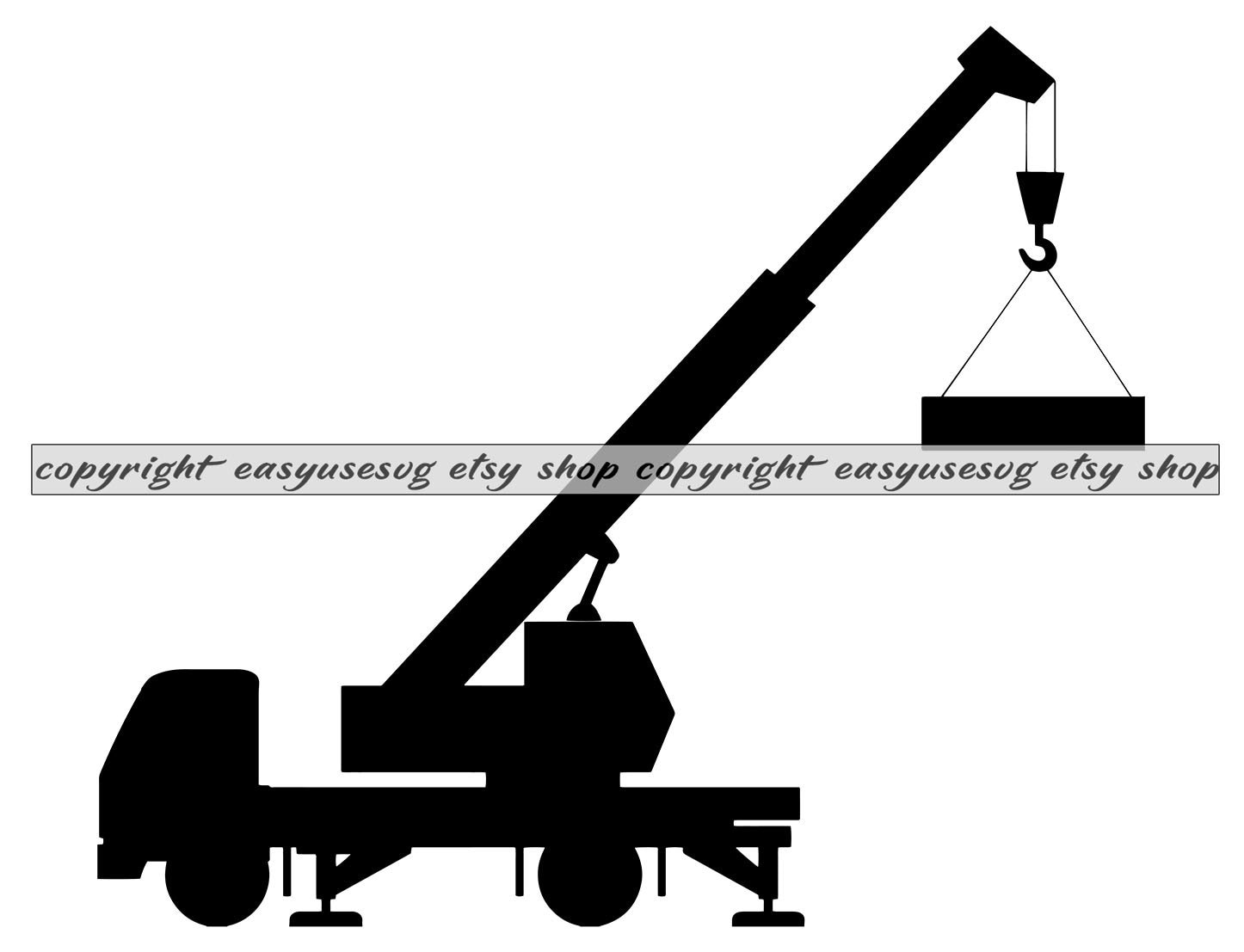 Crane SVG Mobile Crane SVG Crawler Crane SVG Construction - Etsy