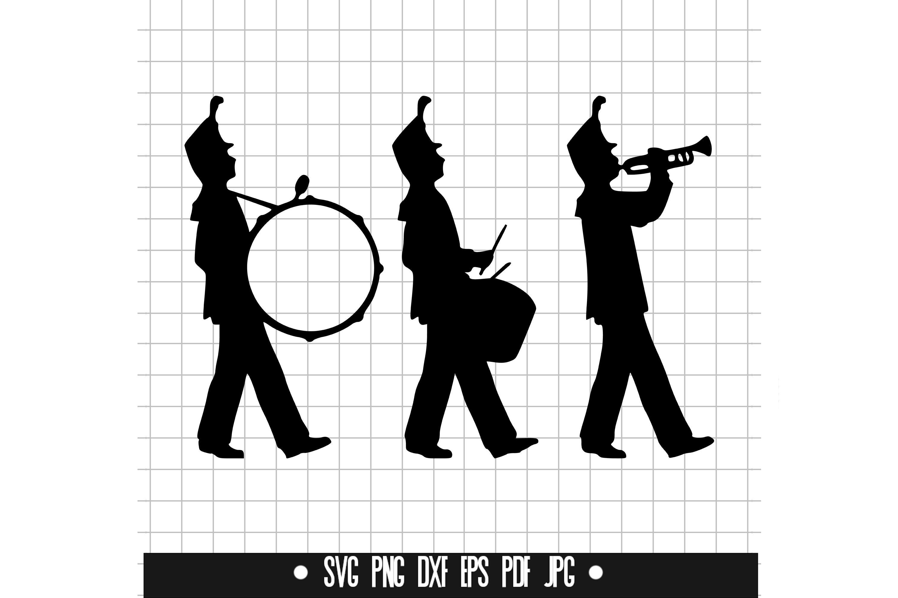 Marching Band SVG, Marching Band Cut File, Marching Band DXF, Marching ...