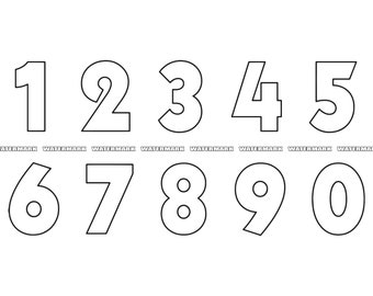 Números dxf - Etsy España