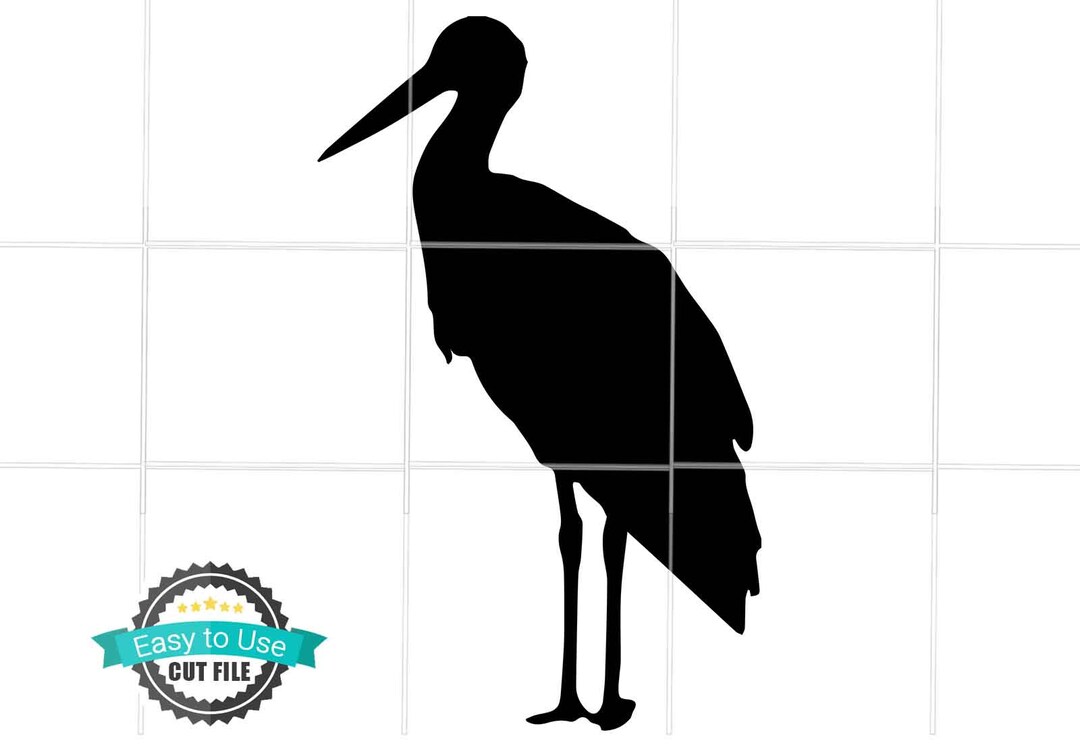 Stork SVG, Stork Clipart, Stork Files for Cricut, Cut Files for ...