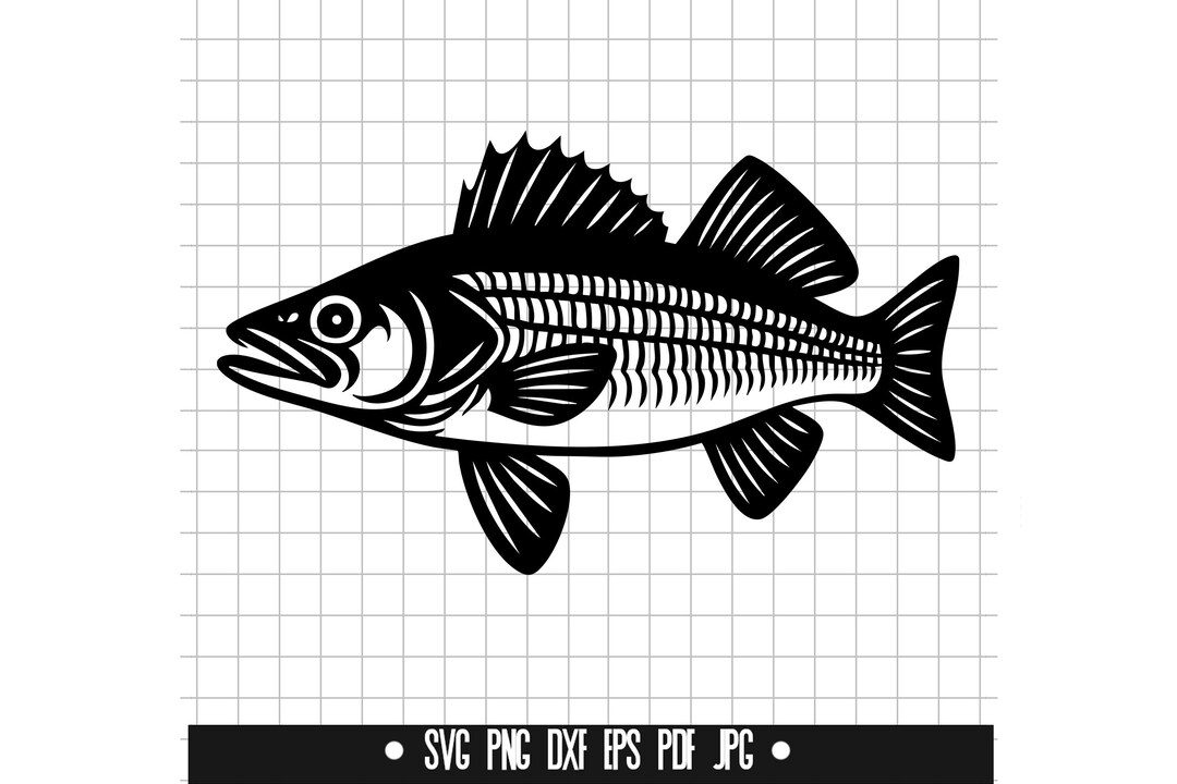 Walleye SVG, Walleye DXF, Walleye PNG, Walleye Cut File, Clipart ...