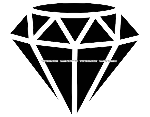 Diamond SVG 2 Diamond DXF Diamond PNG Diamond Clipart - Etsy