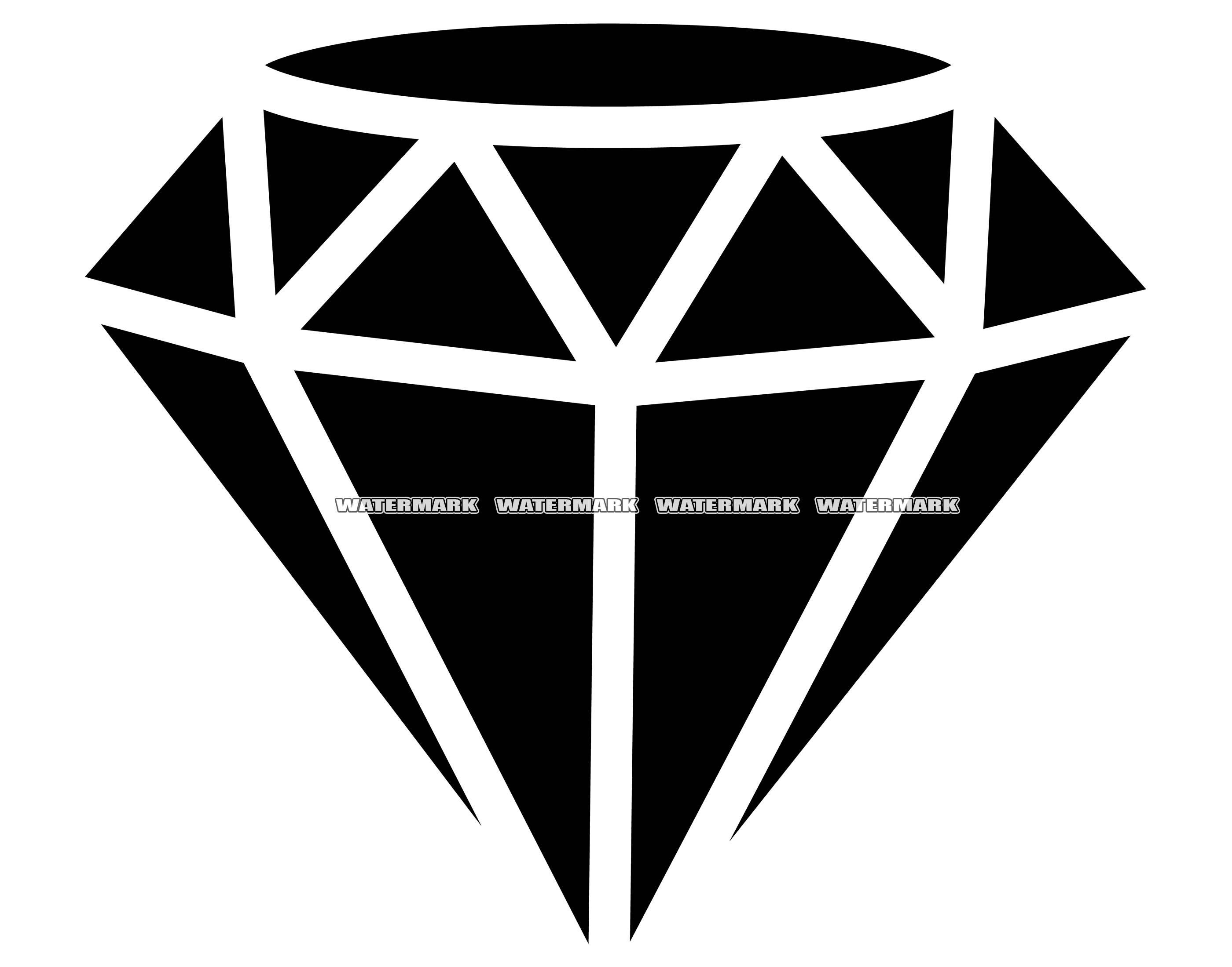 Diamond SVG #2 Diamond DXF, Diamond PNG, Diamond Clipart, Diamond ...
