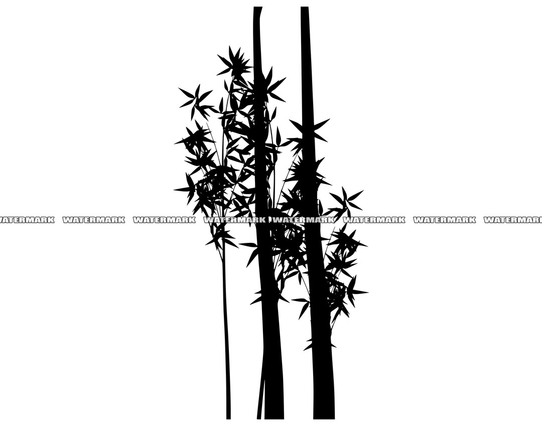 Bamboo SVG 3 Bamboo Cut File Bamboo DXF Bamboo PNG - Etsy