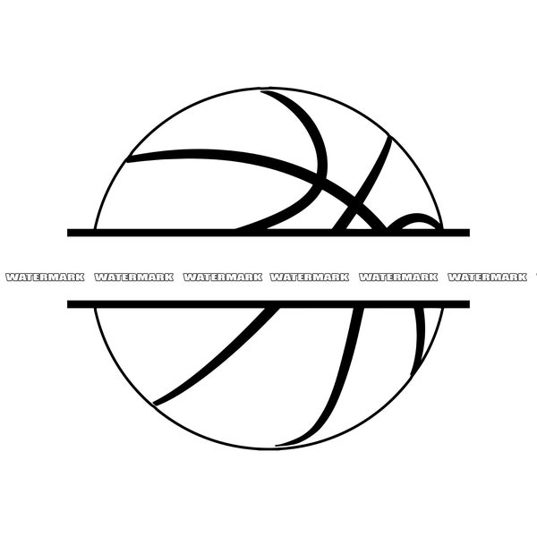 Split Basketball Svg - Etsy