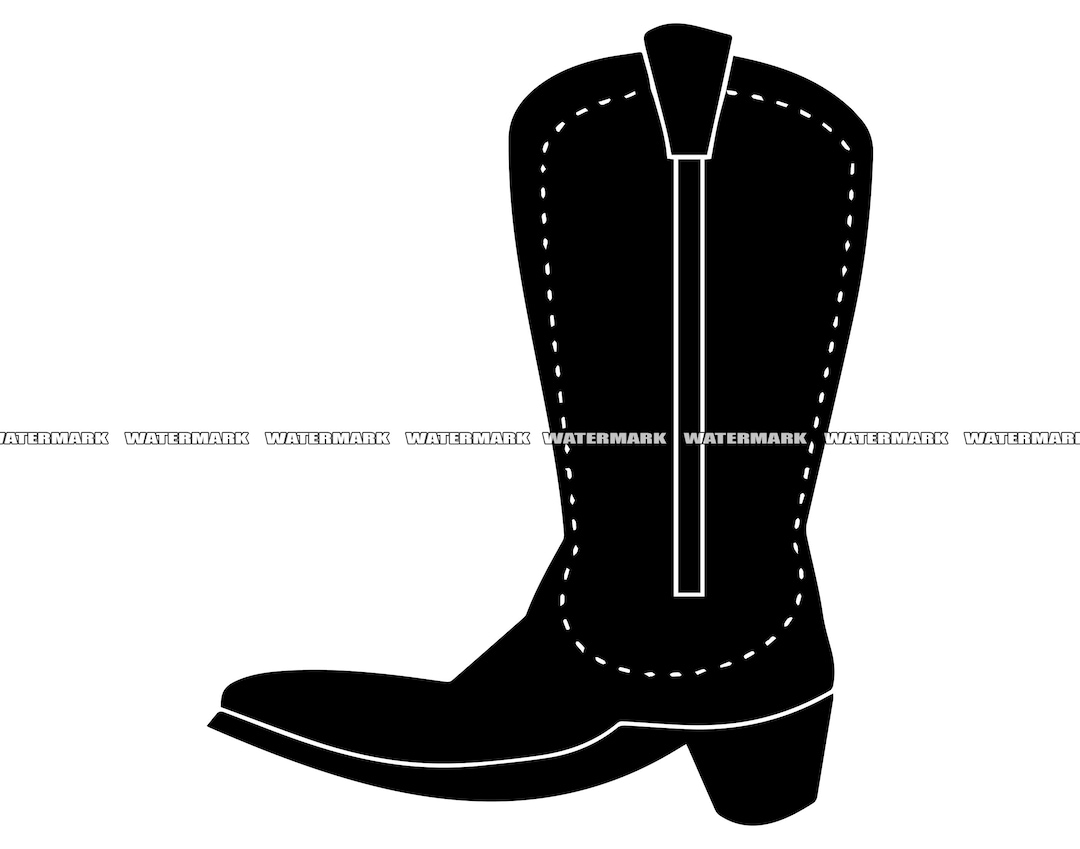 Cowboy Boot SVG Cowboy Boot Cut File Cowboy Boot DXF Cowboy - Etsy