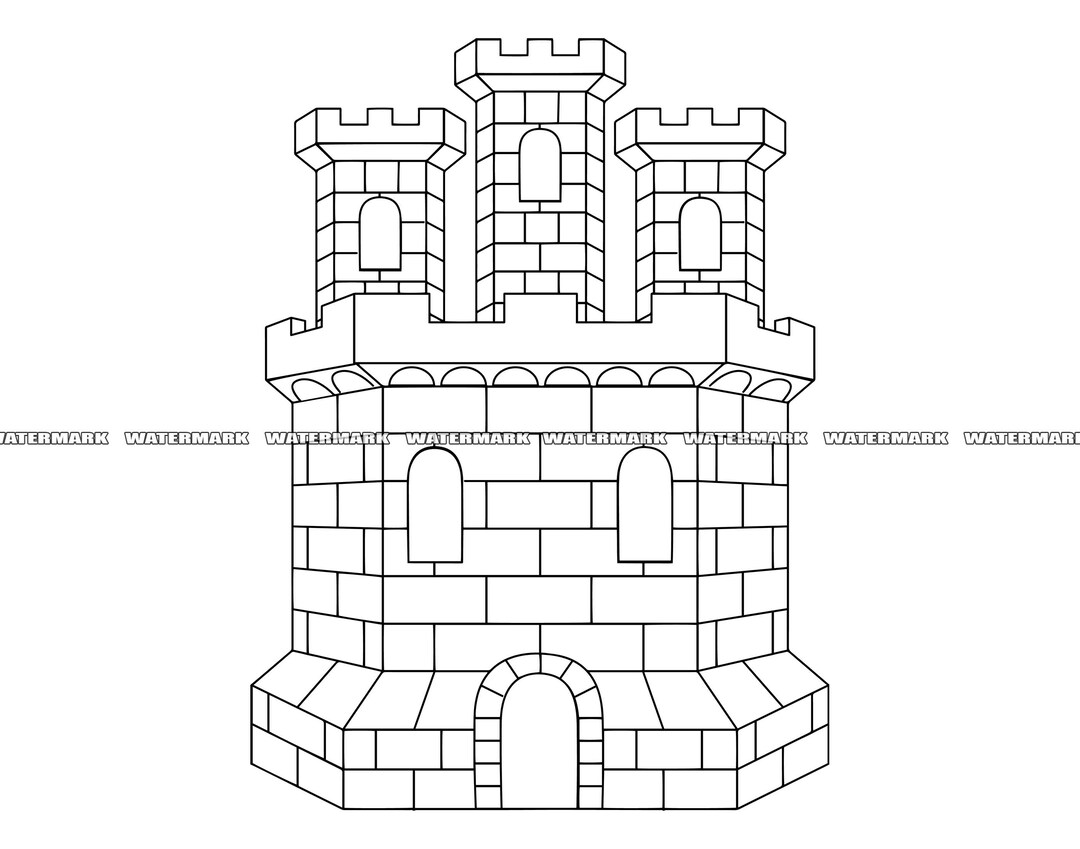 Castle SVG, Castle Cut File, Castle DXF, Castle PNG, Castle Clipart ...
