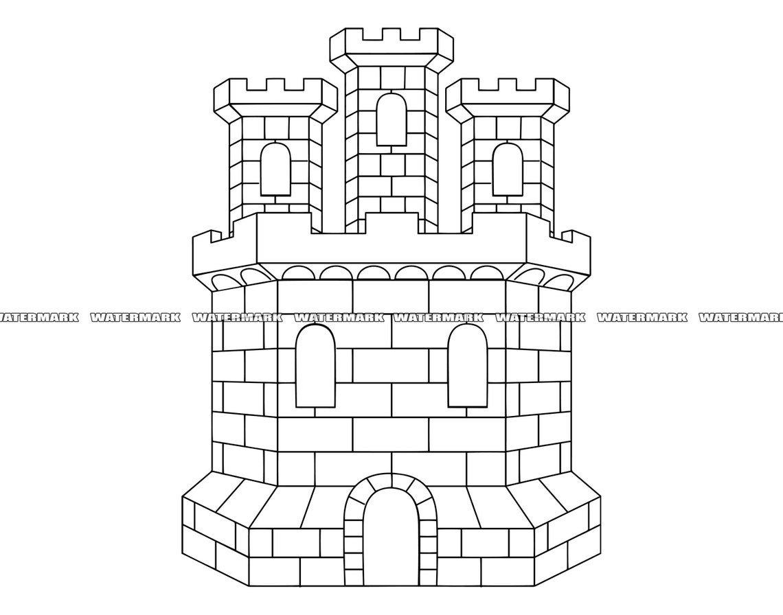 Castle SVG Castle Cut File Castle DXF Castle PNG Castle - Etsy UK
