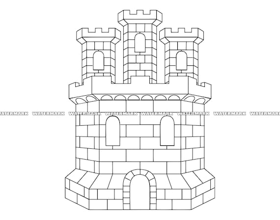 Castle SVG Castle Cut File Castle DXF Castle PNG Castle - Etsy UK
