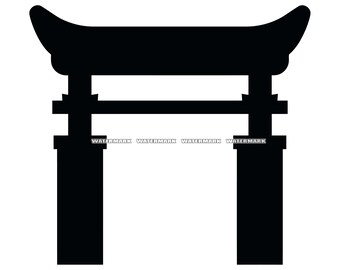 Torii Gate Svg - Etsy