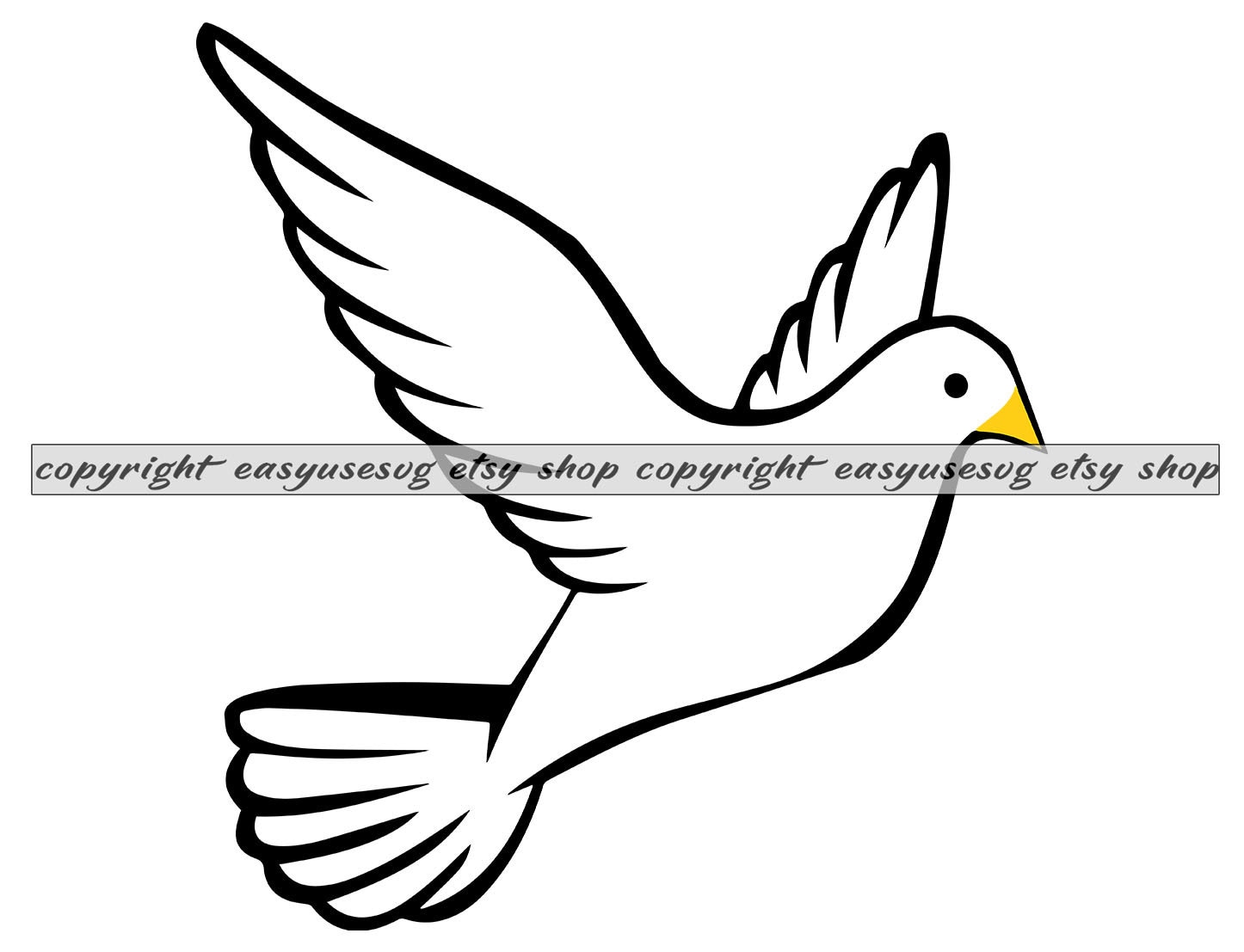 Taube SVG, Taube DXF, Taube PNG, Taube Clipart, Taube Silhouette, Taube ...