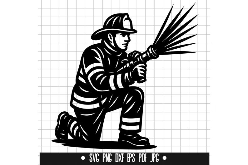 Firefighter Svg, Fireman Svg, Fire Hose Svg, First Responder Svg, Hero ...