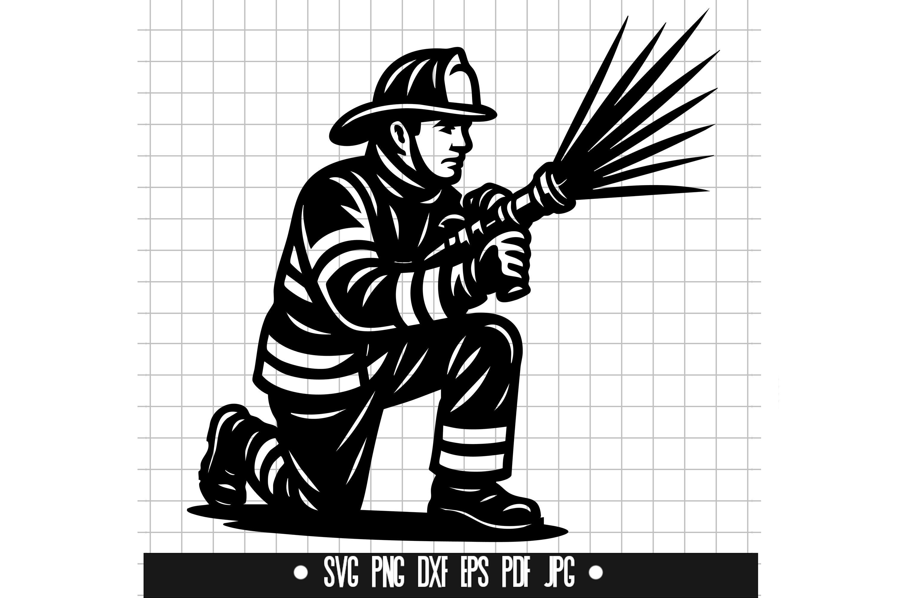 Firefighter Svg, Fireman Svg, Fire Hose Svg, First Responder Svg, Hero ...