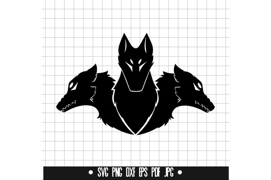 Cerberus SVG, Cerberus DXF, Cerberus PNG, Cerberus Cut File, Clipart ...
