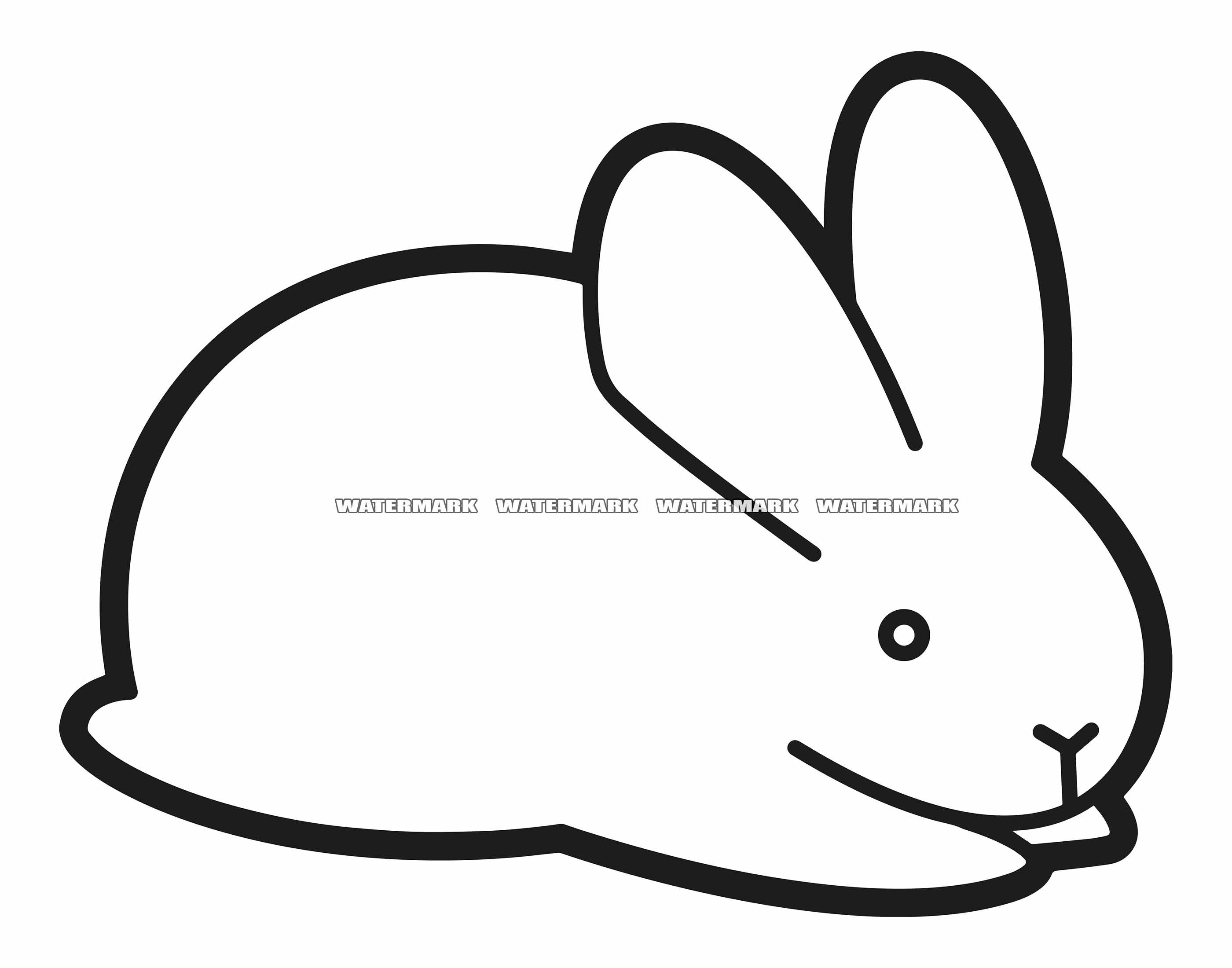 Bunny Svg Rabbit Svg Cute Bunny SVG Cute Bunny Cut File - Etsy