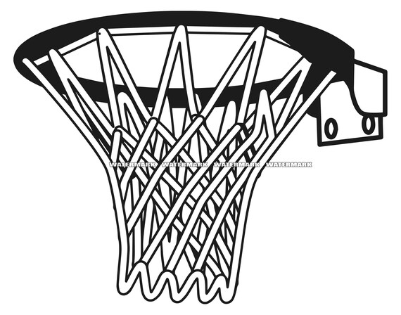 Basketball Net Coloring Page