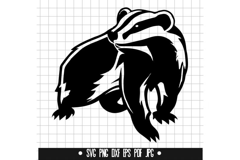 Badger SVG, #2, Badger Cut File, Badger DXF, Badger PNG, Badger Clipart ...