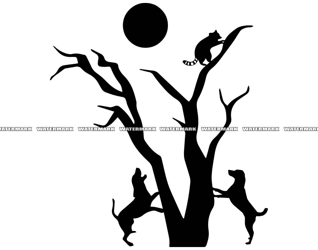 Coon Hunting SVG 1 Cut File DXF PNG Clipart Silhouette - Etsy