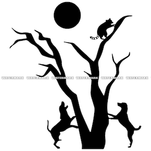 Coon Hunting SVG 1 Cut File DXF PNG Clipart Silhouette - Etsy