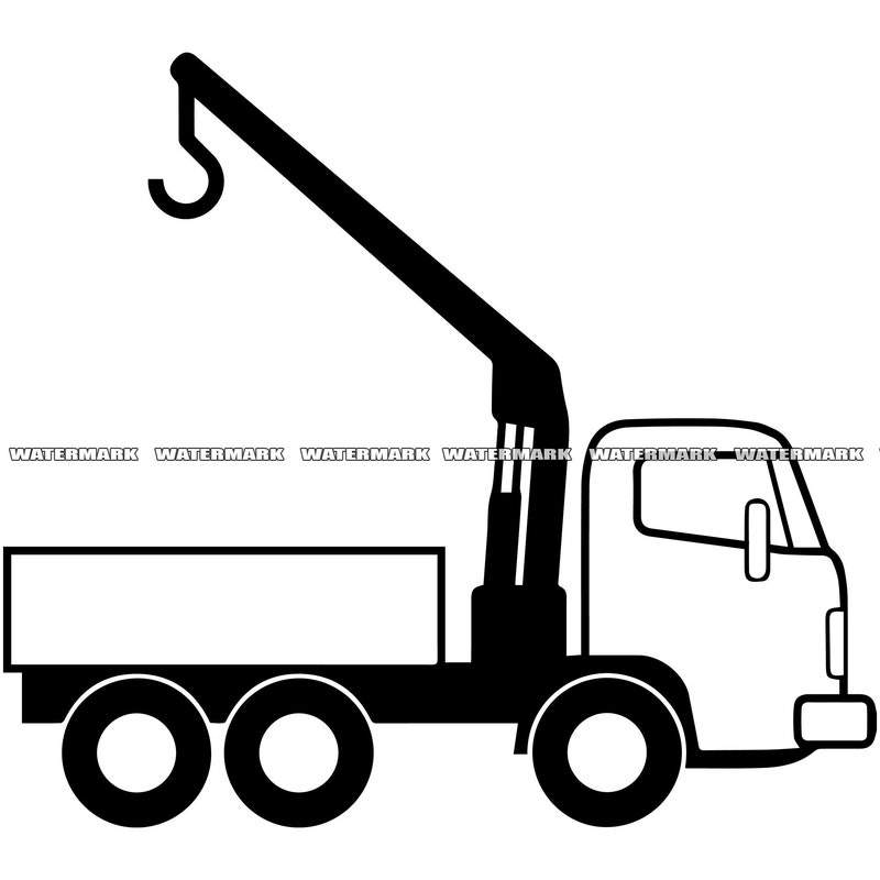 Crane Truck Svg - Etsy