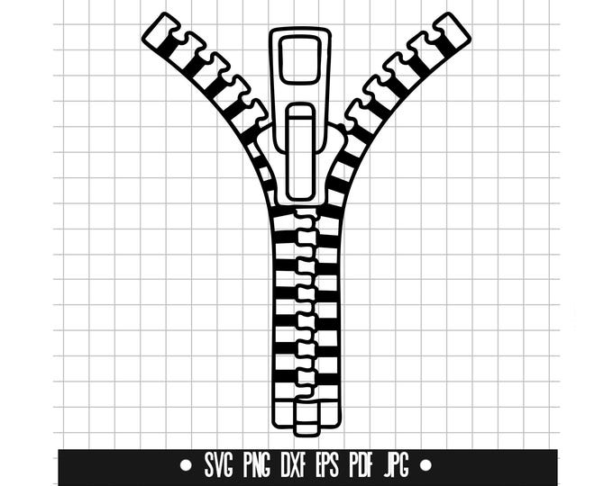 Zipper Svg Bundle, X10 Different Zips in 3 Sizes & Colours Plus X10 Zip ...