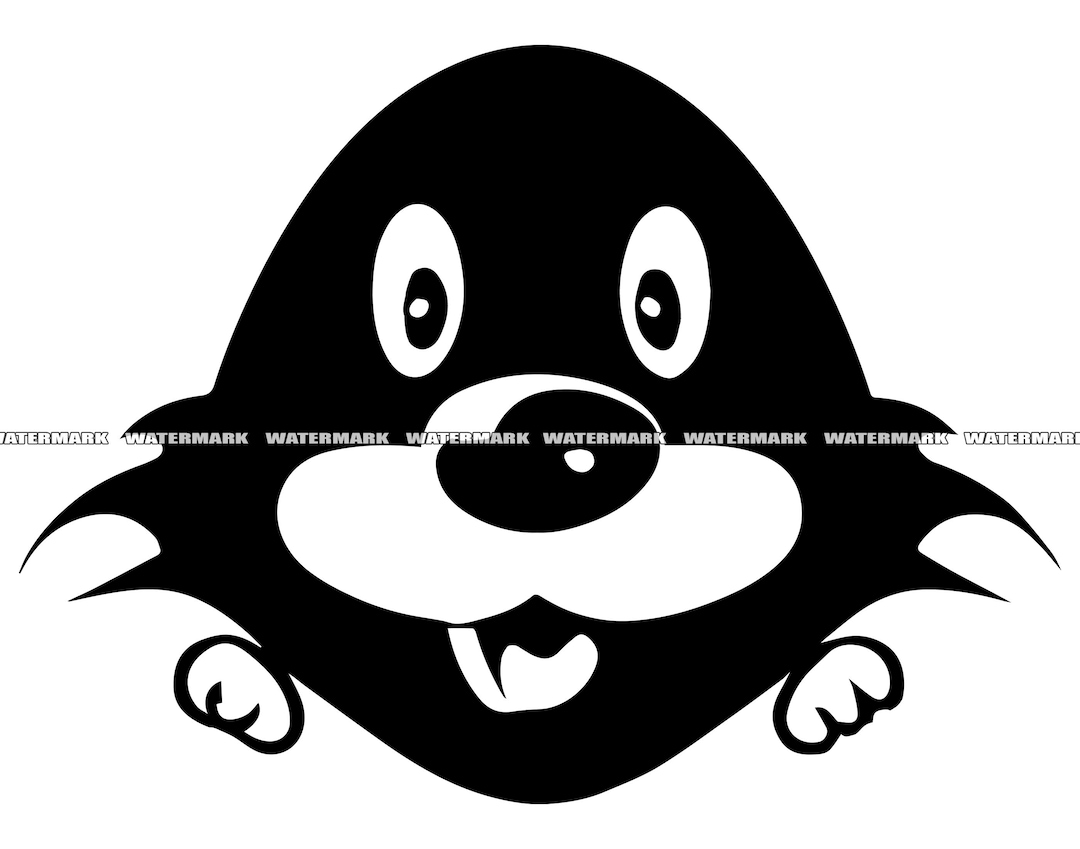 Mole SVG, #2, Mole Cut File, Mole DXF, Mole PNG, Mole Clipart, Mole ...