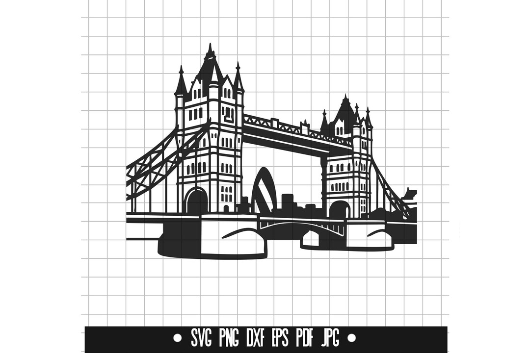 London Bridge SVG, London Bridge DXF, London Bridge PNG, London Bridge ...