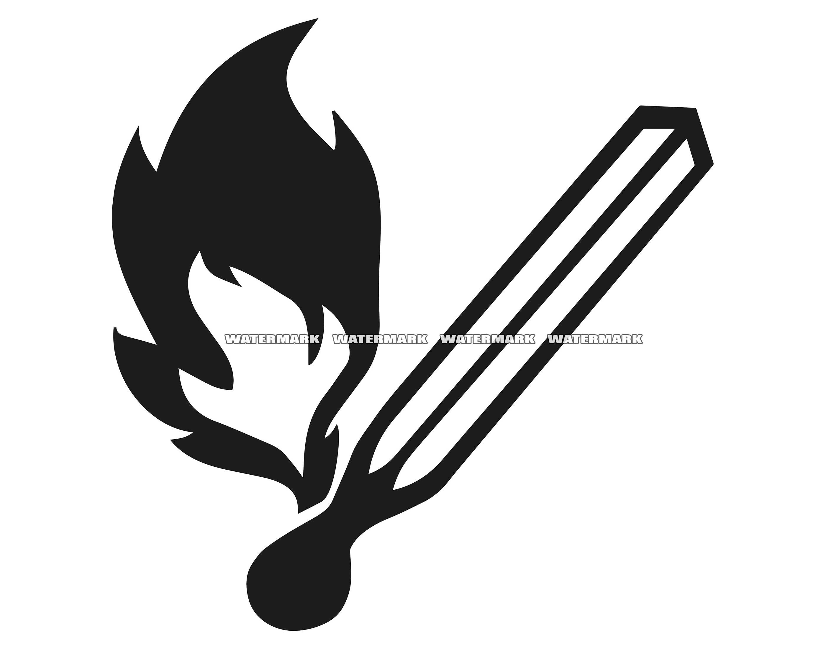 Burning Matchstick SVG Matchstick SVG Match SVG Flame Svg - Etsy Hong Kong