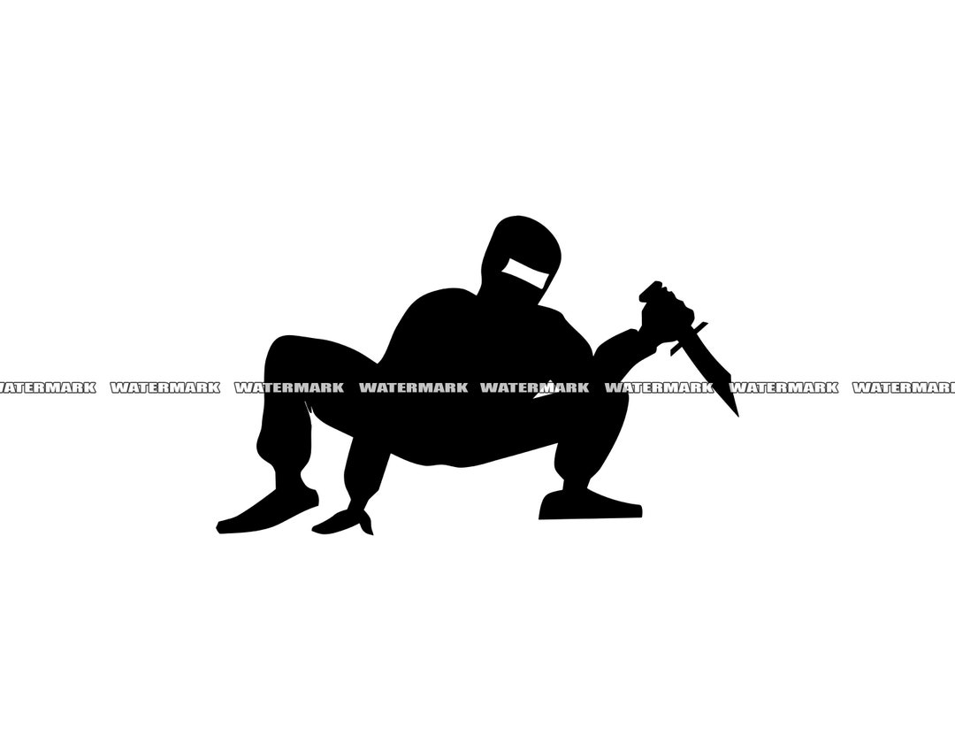 Ninja SVG, Ninja Cut File, Ninja DXF, Ninja PNG, Ninja Clipart, Ninja ...