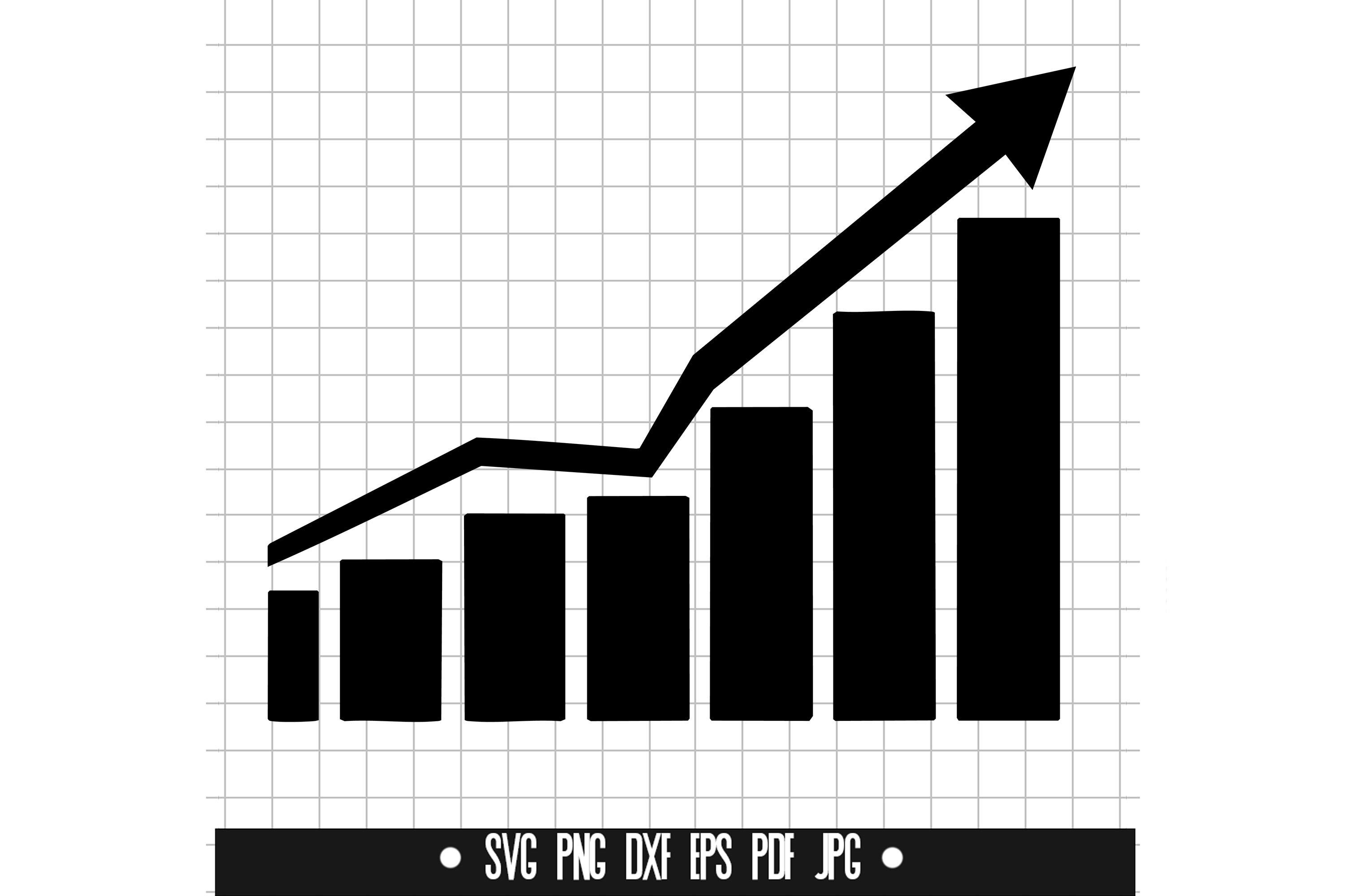 Growth Chart SVG, Business Growth SVG, Financial Success SVG, Bar Graph ...