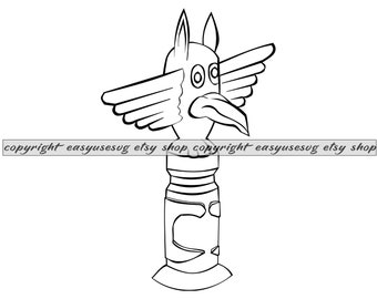 Ancient Totem Svg - Etsy