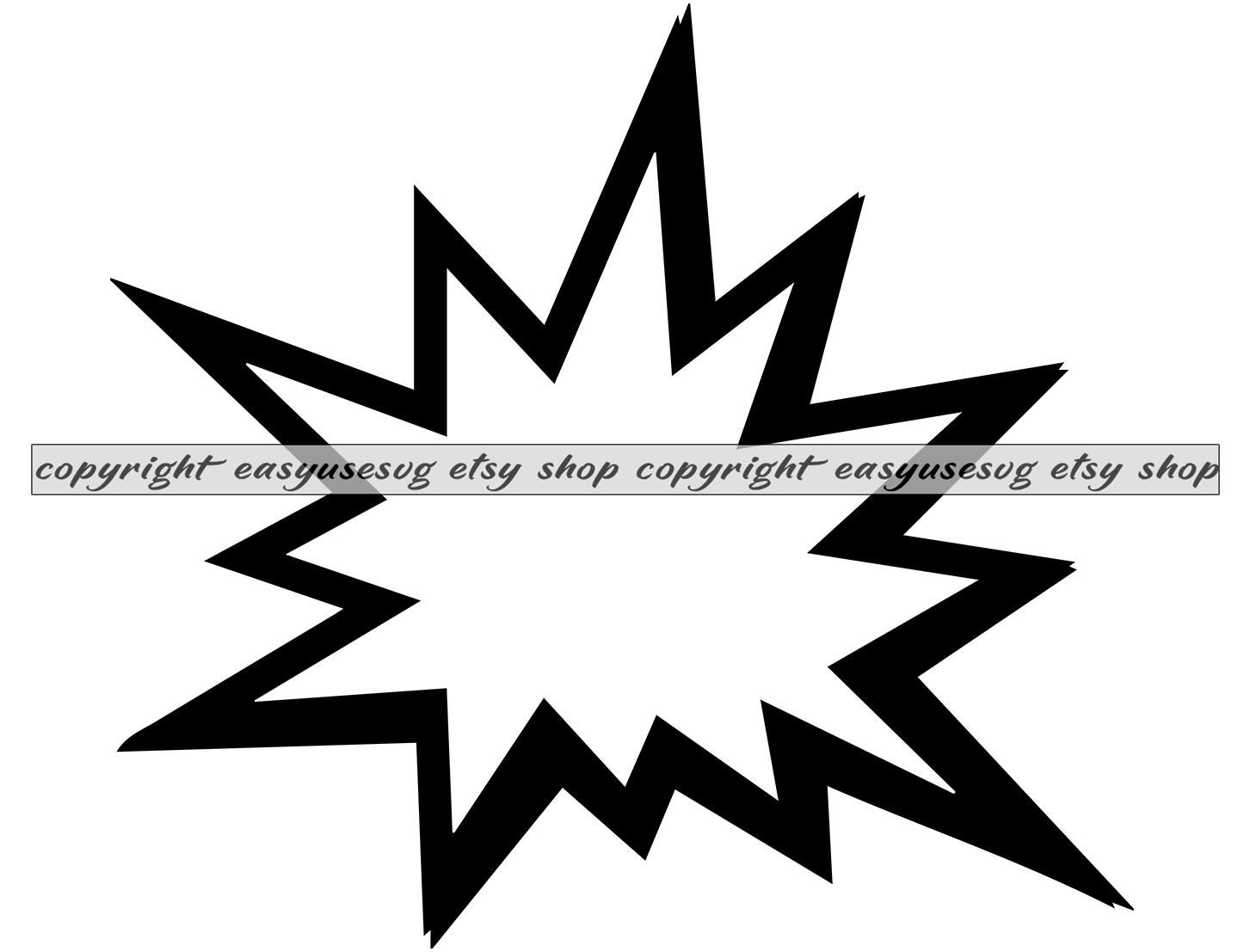 Explosion SVG Explosion DXF Explosion PNG Explosion - Etsy