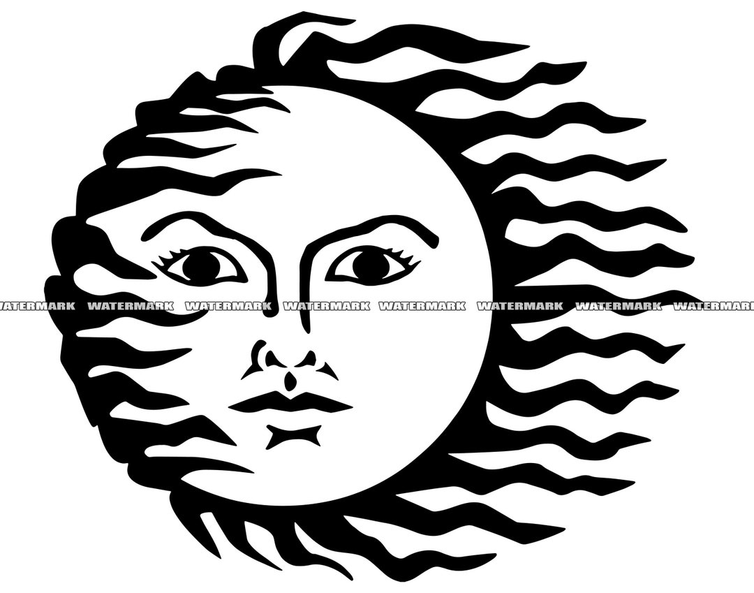 Sun Wall Art Svg Sun SVG Sun Cut File Sun DXF Sun PNG Sun - Etsy