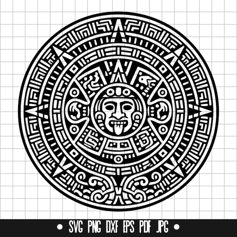 Aztec Sun Stone - Etsy