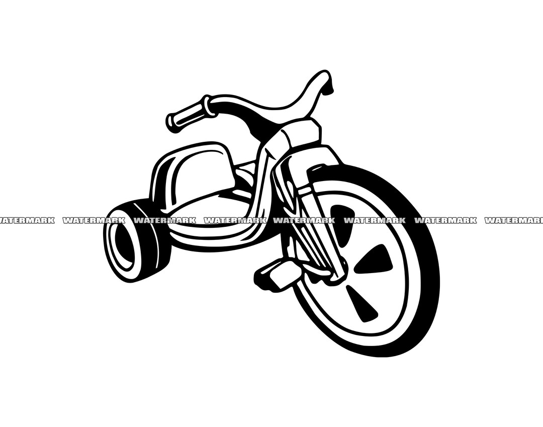Tricycle SVG, Tricycle Cut File, Tricycle DXF, Tricycle PNG, Tricycle Clipart, Tricycle ...