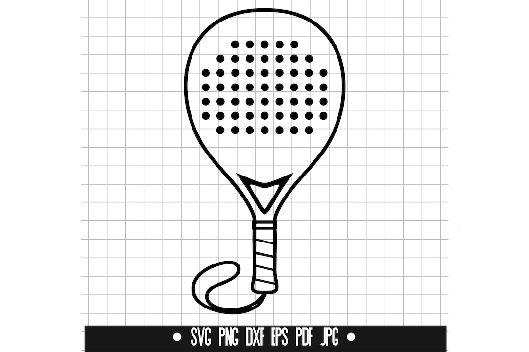 Padel Racket SVG, Padel Racket DXF, Padel Racket PNG, Padel Racket Cut ...