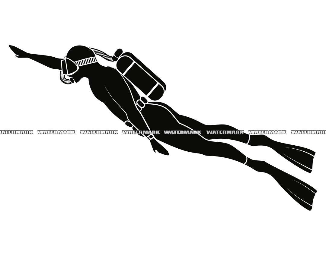Diver SVG Diver Cut File Diver DXF Diver PNG Diver - Etsy Canada