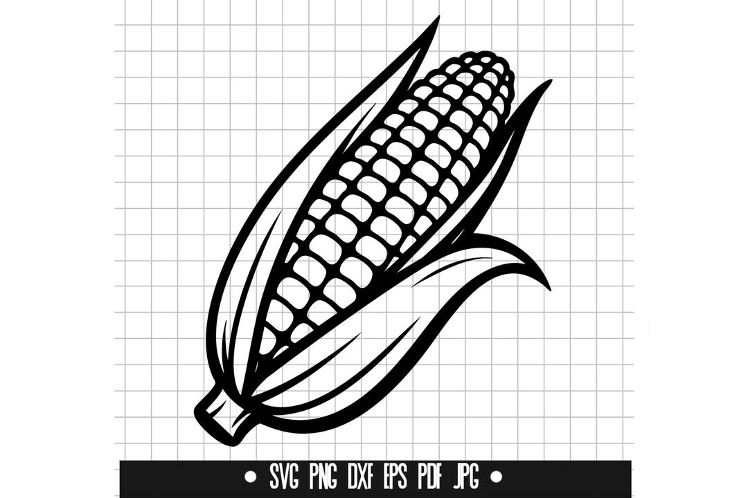 Corn SVG, Corn DXF, Corn PNG, Corn Cut File, Clipart, Digital File, Svg ...