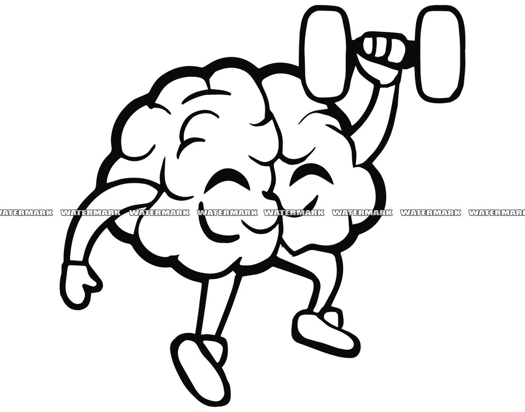 Brain Training SVG #2 Mind Gym Motivation Workout Mental Psychology ...