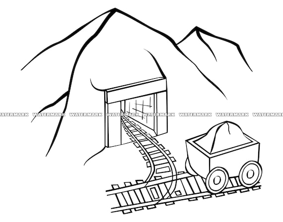 Mine Shaft Drawing